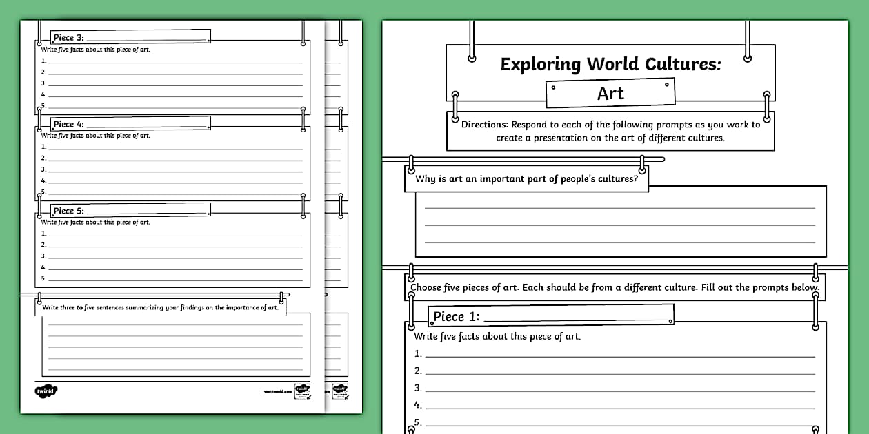 Exploring World Cultures: Art Around the World Project