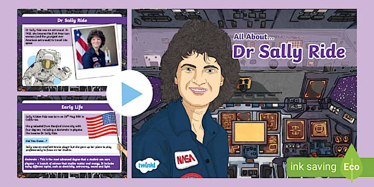 All About Sally Ride PowerPoint (teacher made) - Twinkl