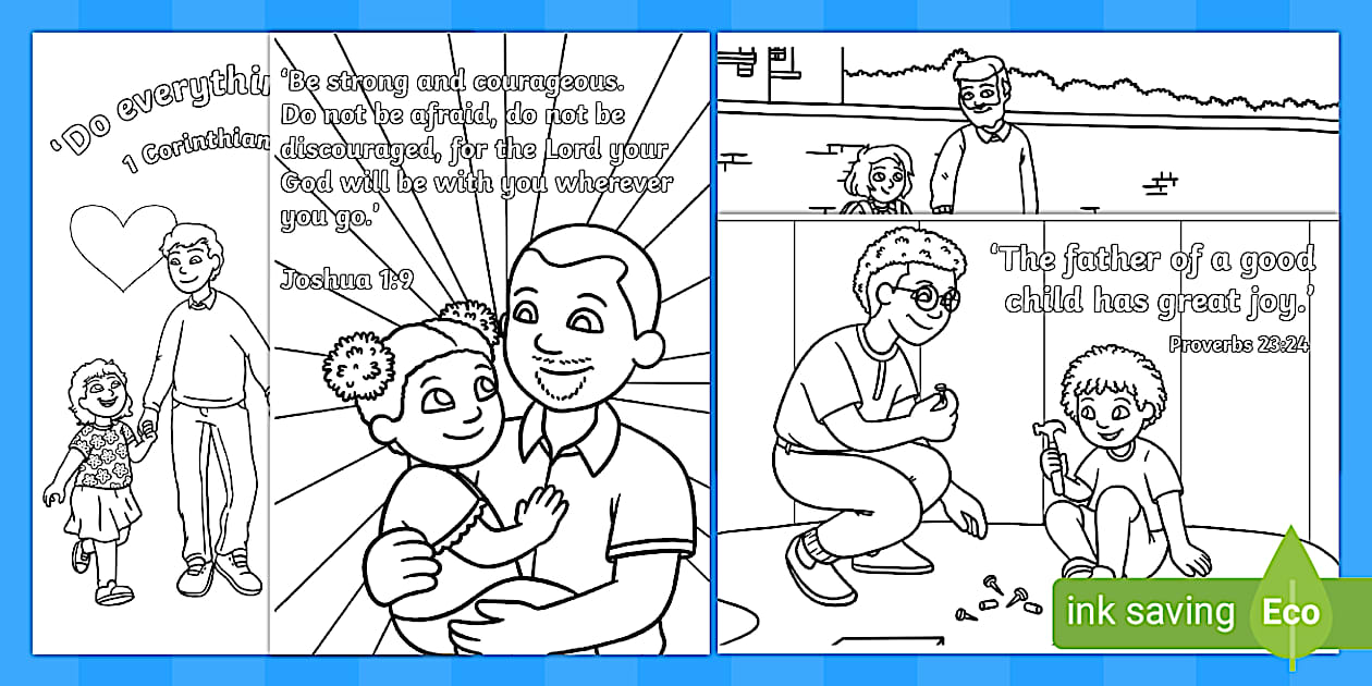 Christian Father's Day Message | Twinkl | Card Template