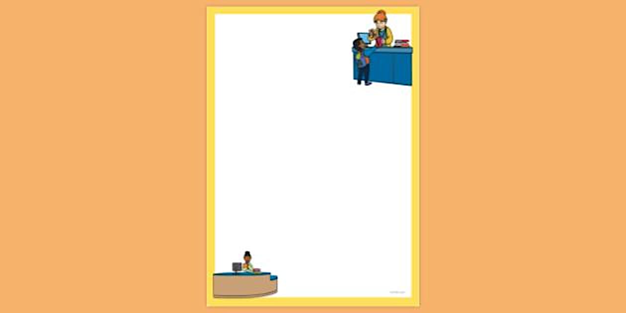 Librarian Page Border | Page Borders | Twinkl (teacher made)