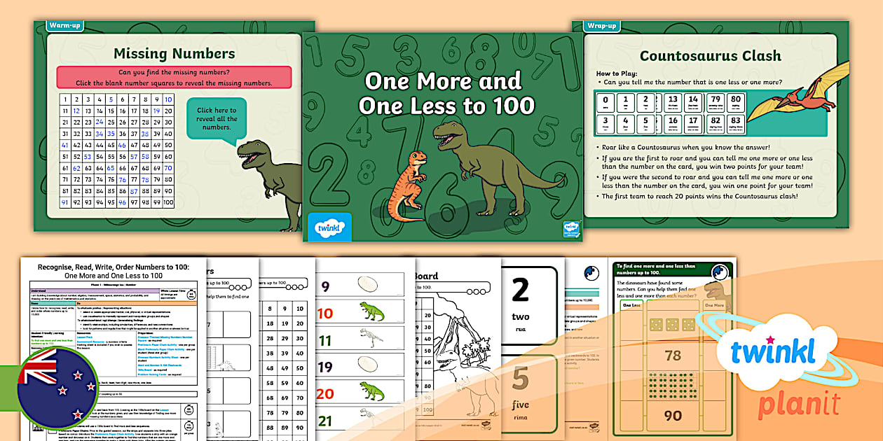 Phase 1 Number: One More and One Less to 100 (teacher made)
