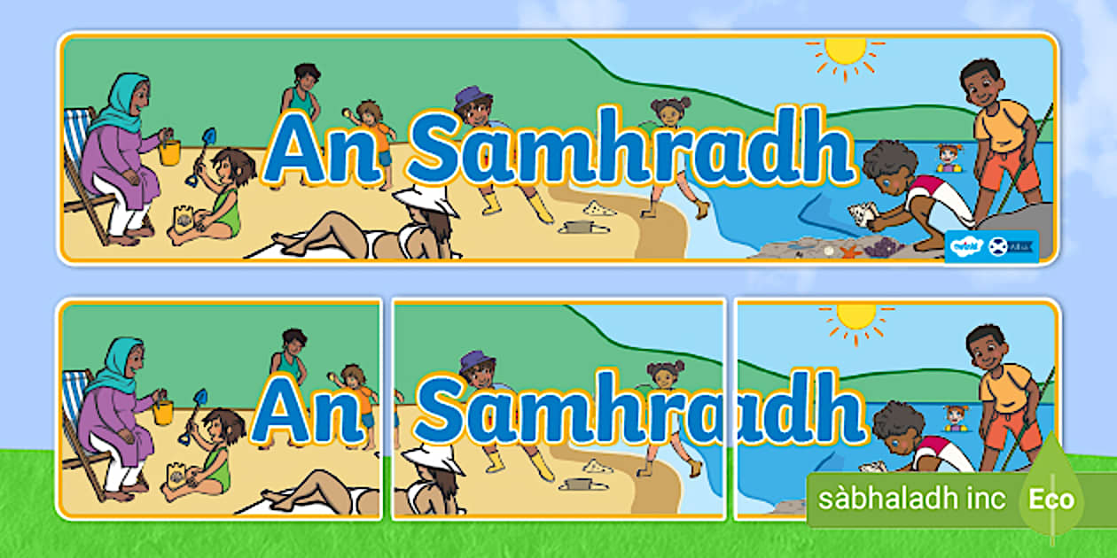 An Samhradh – Bratach-fada (teacher made) - Twinkl