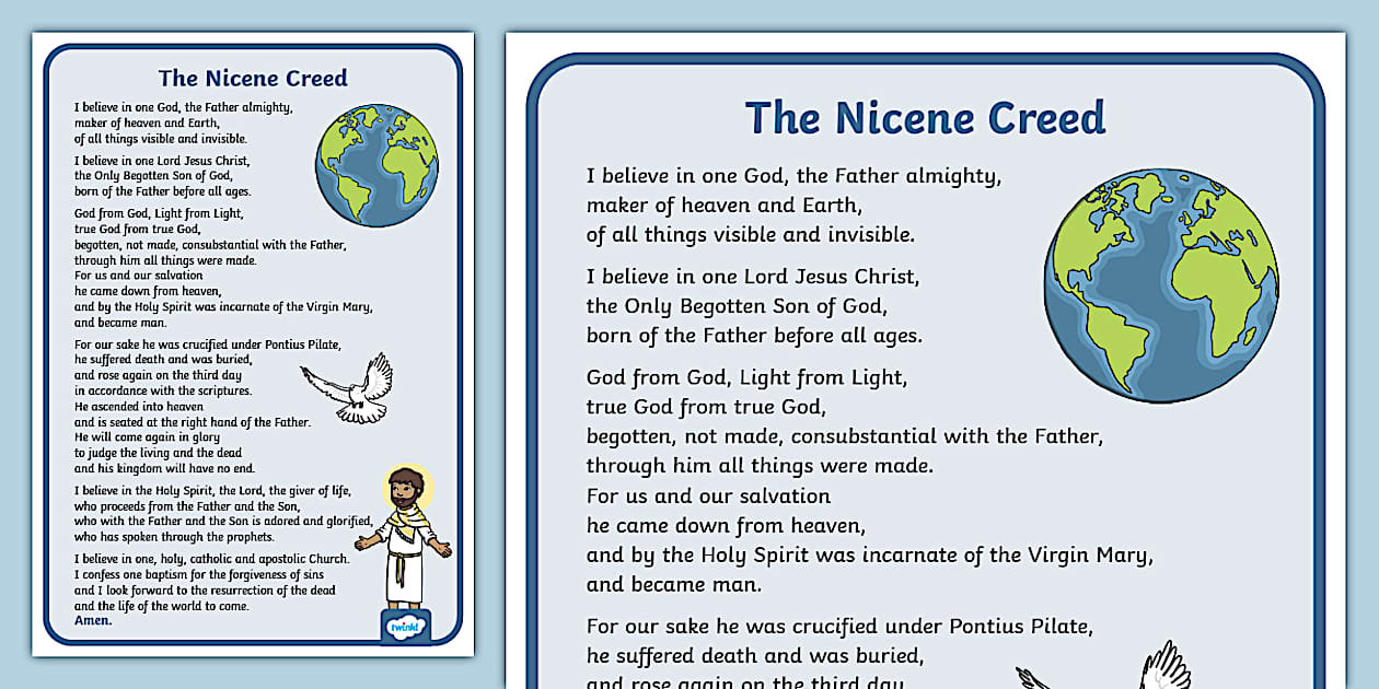 The Nicene Creed Display Poster (teacher made) - Twinkl