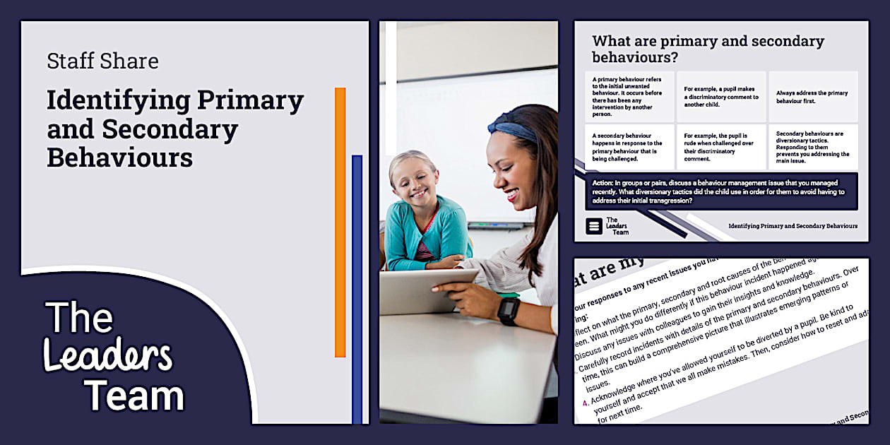 Identifying primary and secondary behaviours - Twinkl