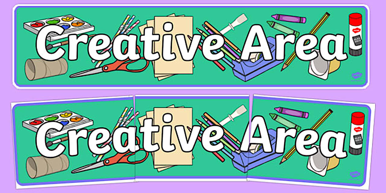 👉 Creative Area Sign (teacher made) - Twinkl