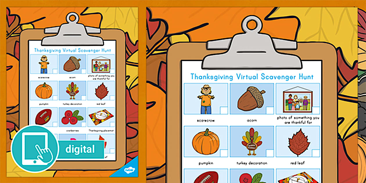 Virtual Thanksgiving Scavenger Hunt | Holidays & Events