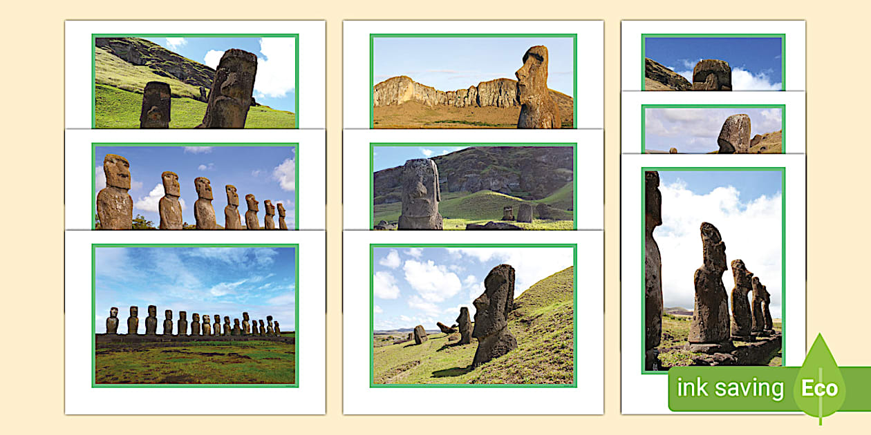 Moai Statues Photo Pack (Teacher-Made) - Twinkl
