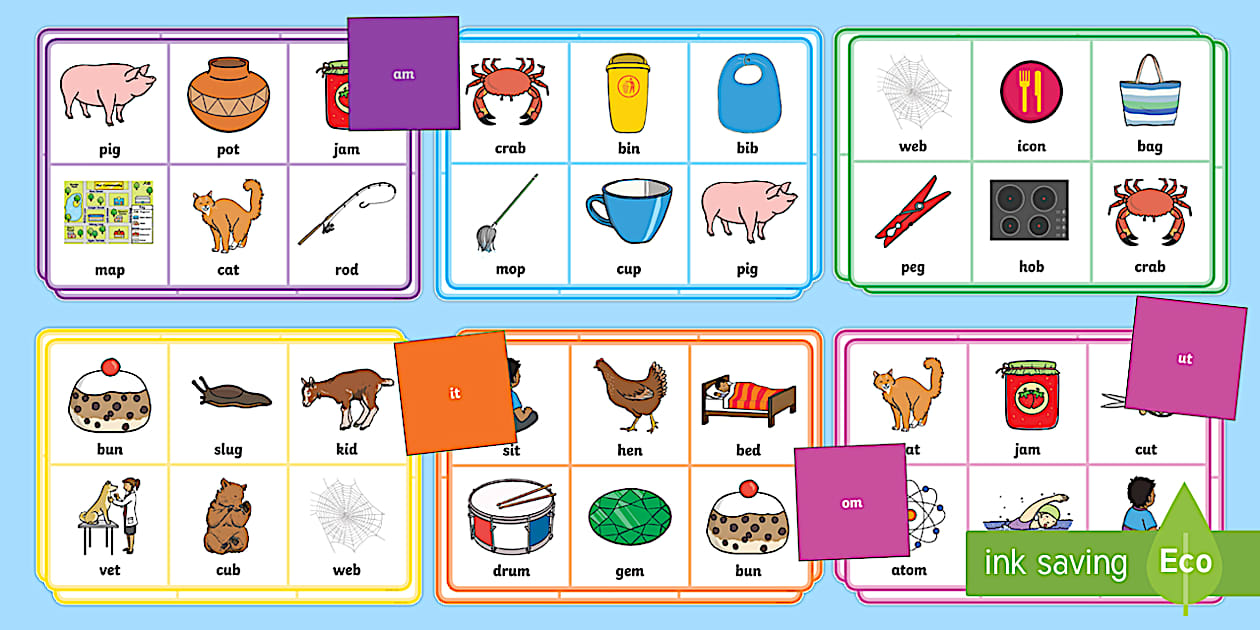 Editable Onset and Rime Bingo (professor feito) - Twinkl