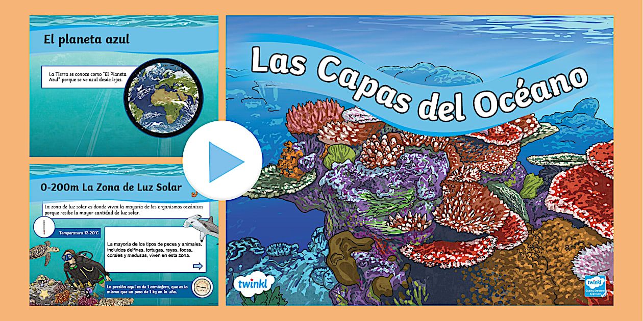 PowerPoint: Las Capas del Océano (teacher made) - Twinkl