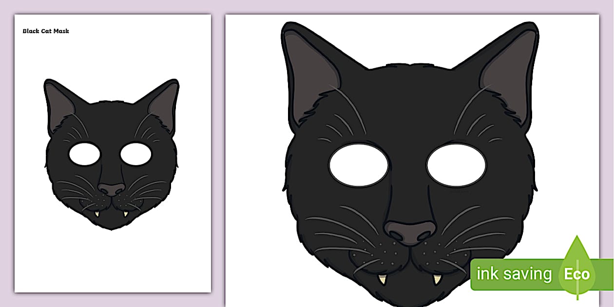 Black Cat Mask | EYFS and KS1 Role Play