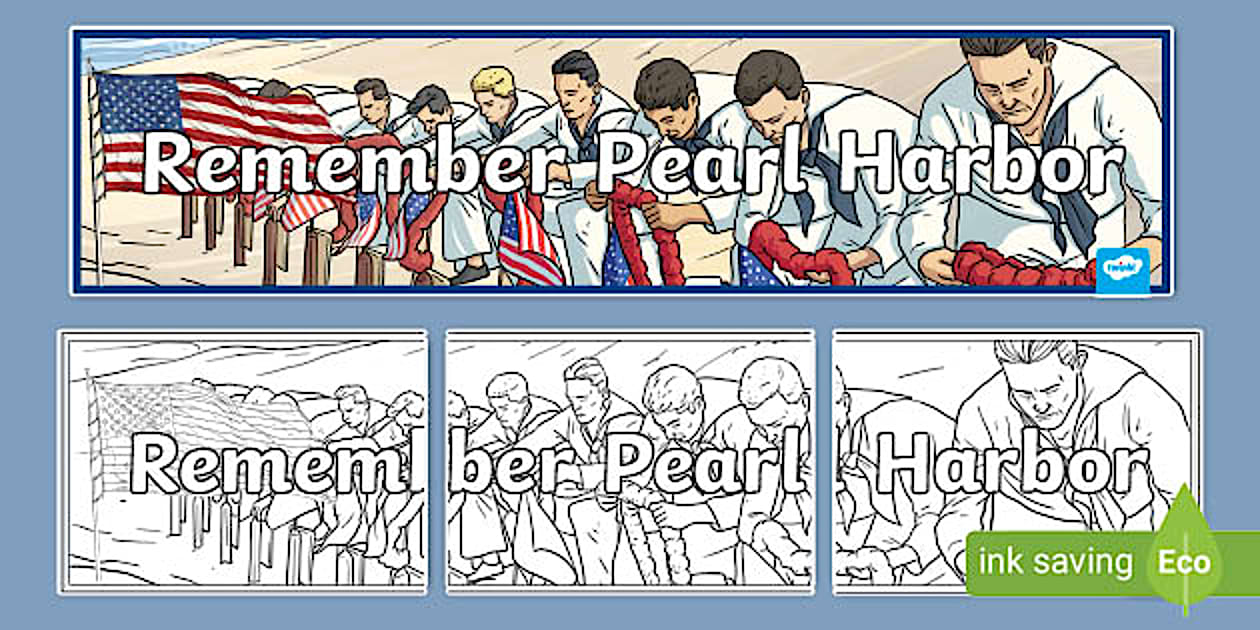 Pearl Harbor Banner (Teacher-Made) - Twinkl