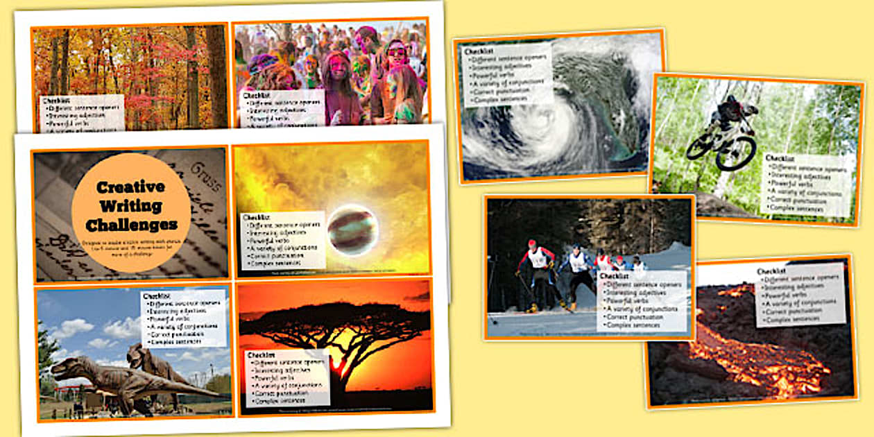 Editable Creative Writing From Images Prompt Cards - Twinkl