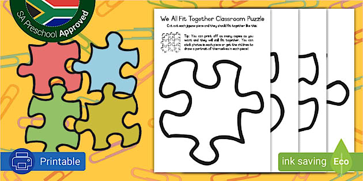 We All Fit Together Classroom Puzzle (teacher made) - Twinkl
