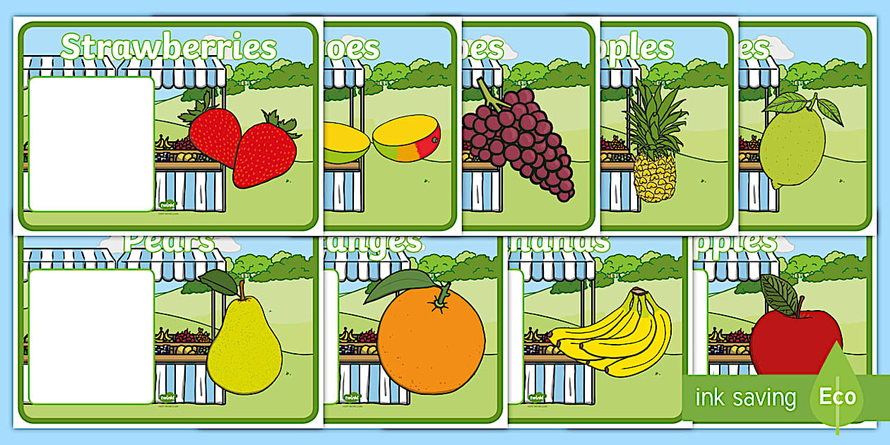 👉 Editable Class Group Signs (Fruit) (teacher made)