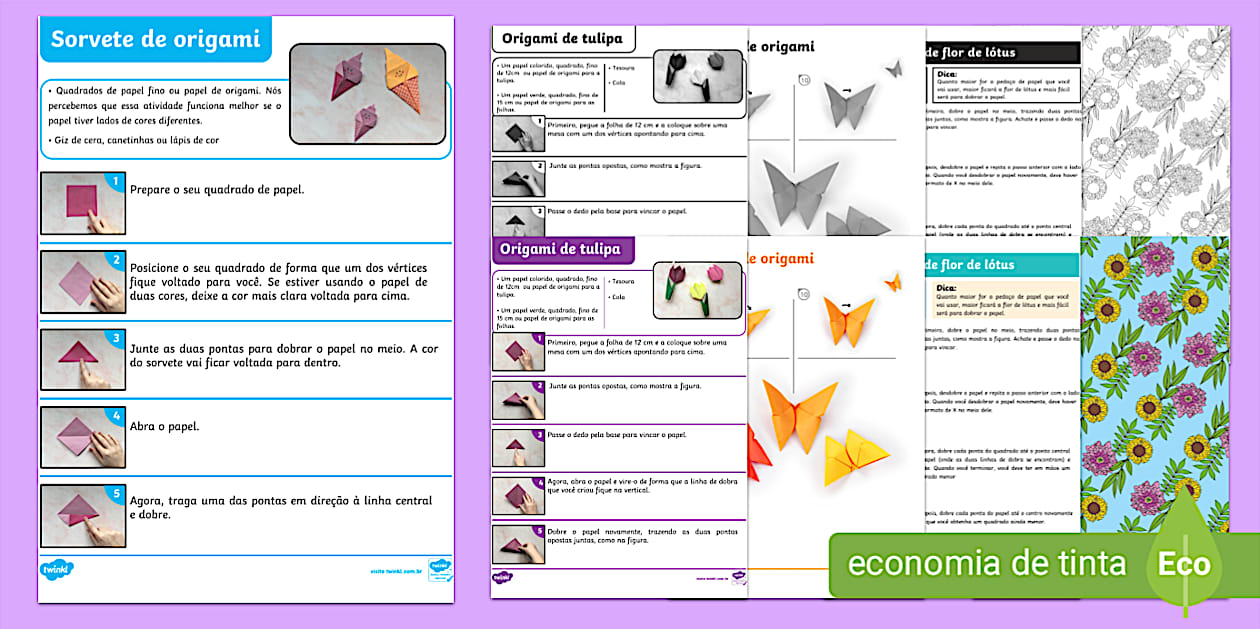Pacote de atividades - Origami (teacher made) - Twinkl