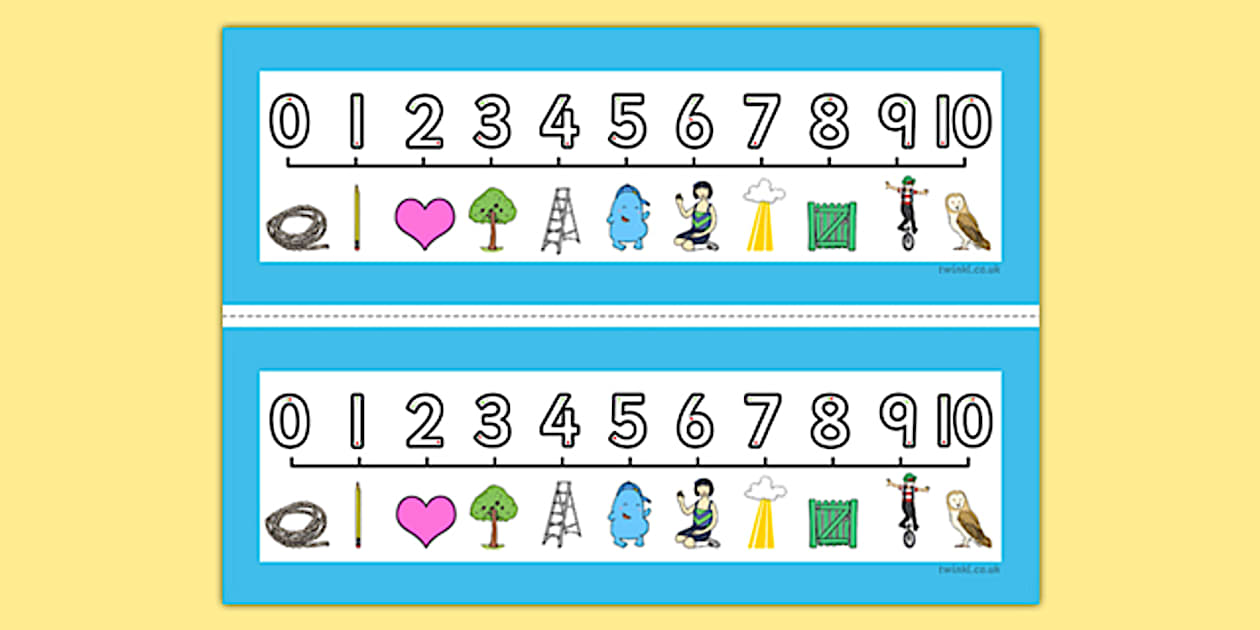 Number Formation SEN Number Line, overwriting (teacher made)