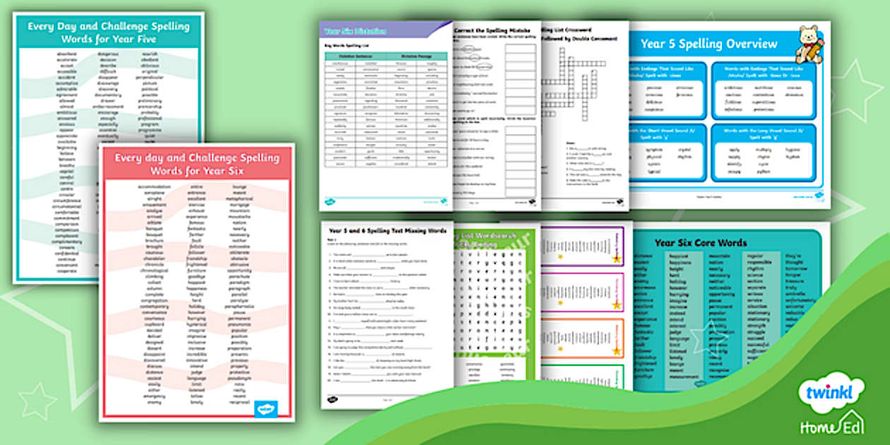 Australian Curriculum Spelling Lists