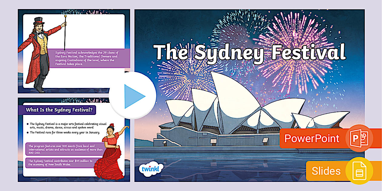The Sydney Festival Information PowerPoint (teacher made)