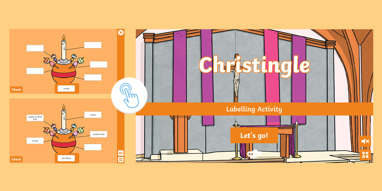 Christingle Interactive Labelling Activity (teacher made)