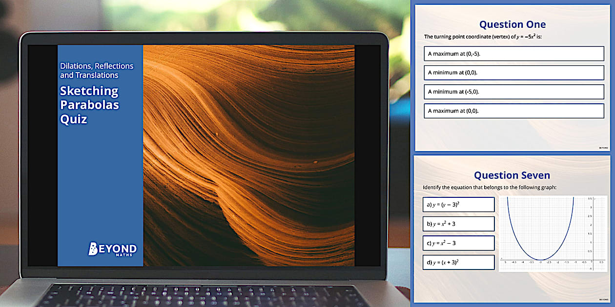 Sketching Parabolas with Dilations, Reflections and Translations Quiz