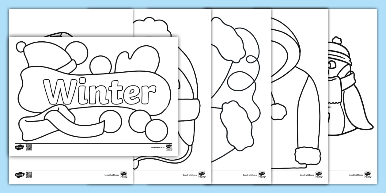 Foundation Phase - First Winter - Colouring (CAPS Aligned)