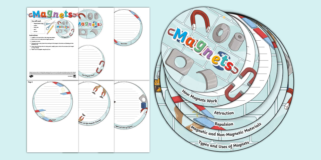 Magnets Circles Booklet - Twinkl Primary (Teacher-Made)