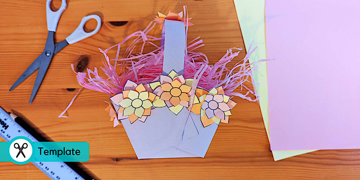 Easter Basket With Flowers | Easter Basket Decorating Ideas
