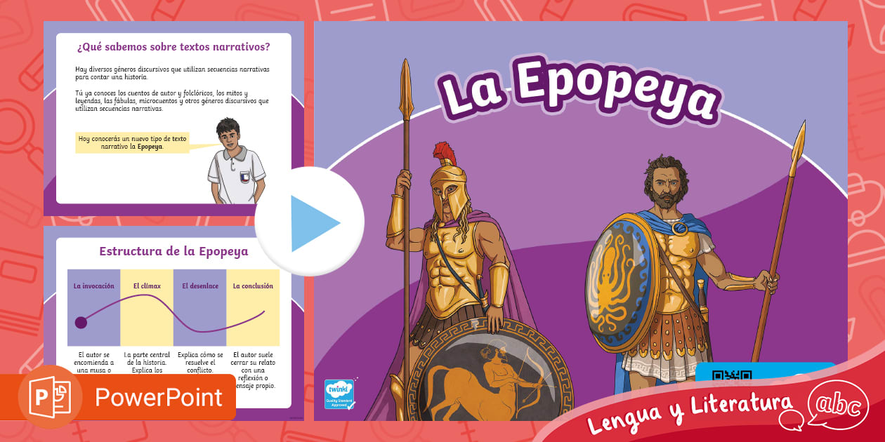 La Epopeya | Literatura Universal | Lengua y Literatura | 8°