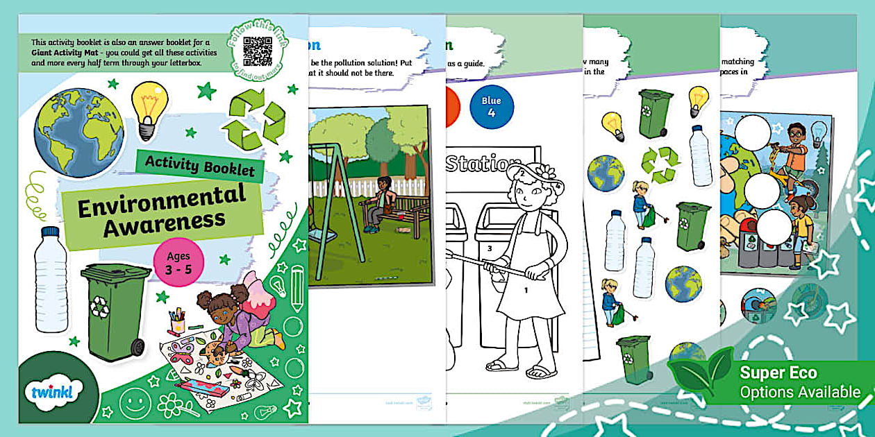 Environmental Awareness Activity Booklet (Ages 3 - 5)