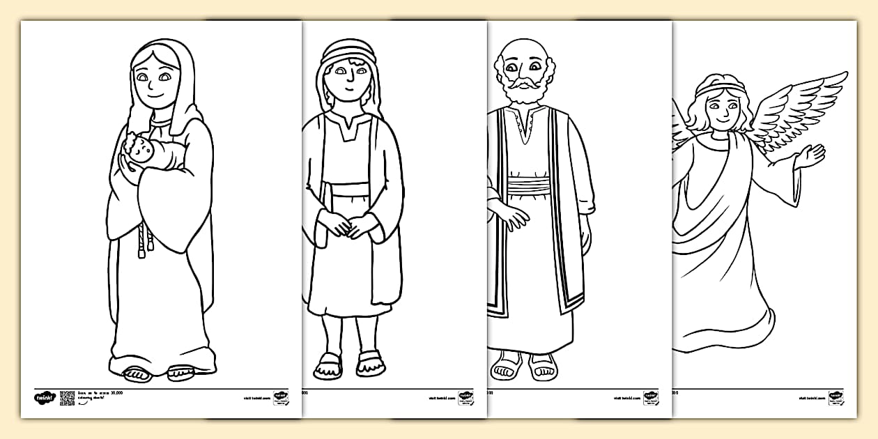 The Nativity Coloring Pages