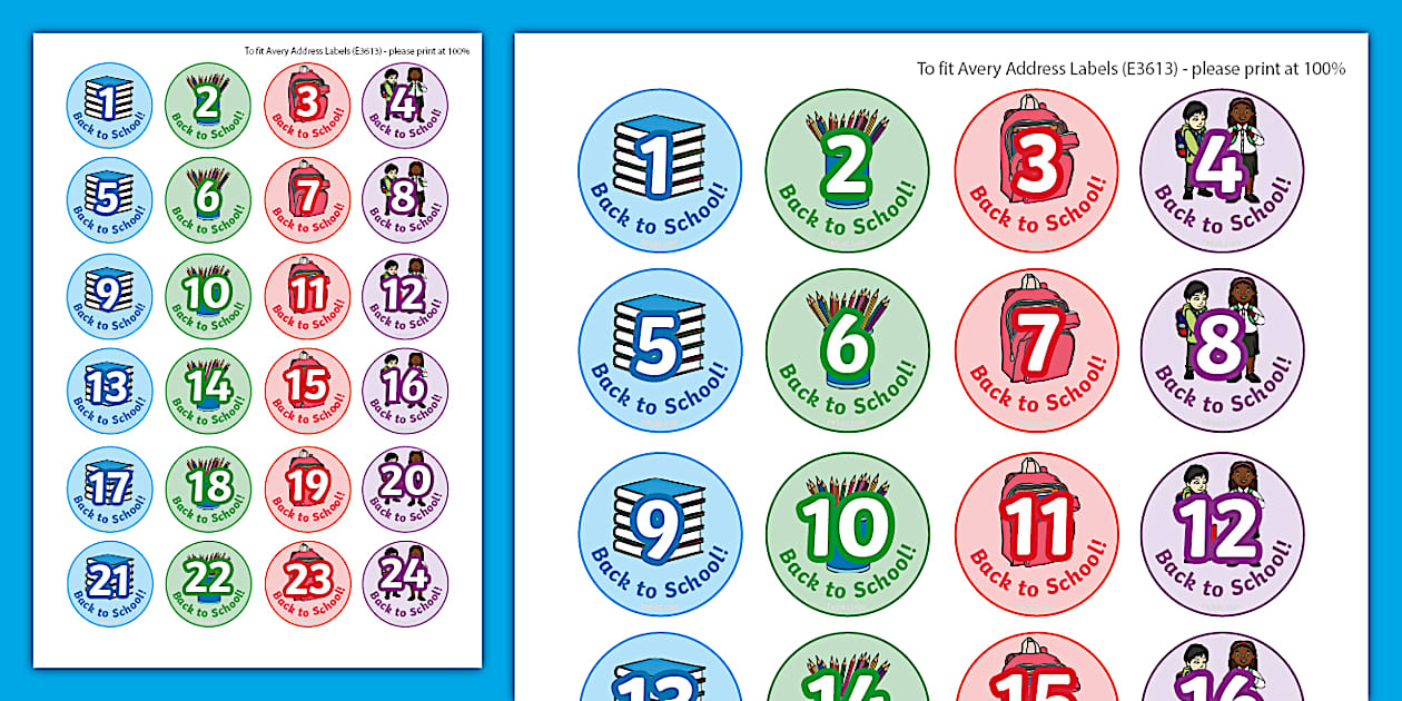 Back to School Counting Stickers (professor feito) - Twinkl