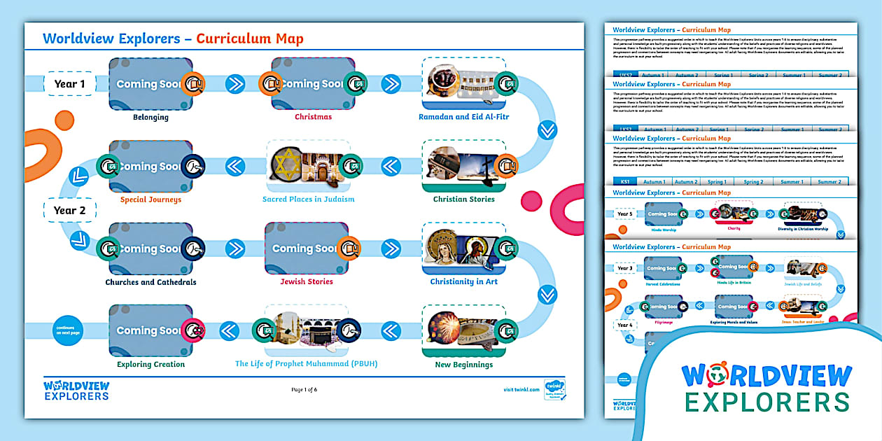 Worldview Explorers Curriculum Map (teacher made) - Twinkl