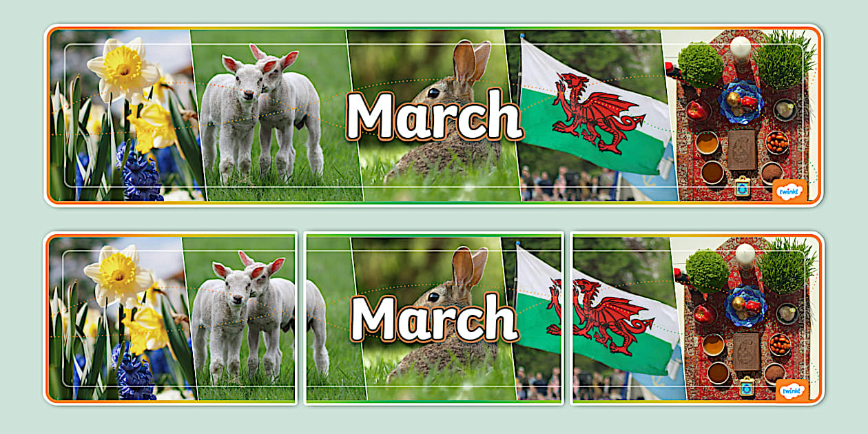 March Photo Display Banner (teacher made) - Twinkl