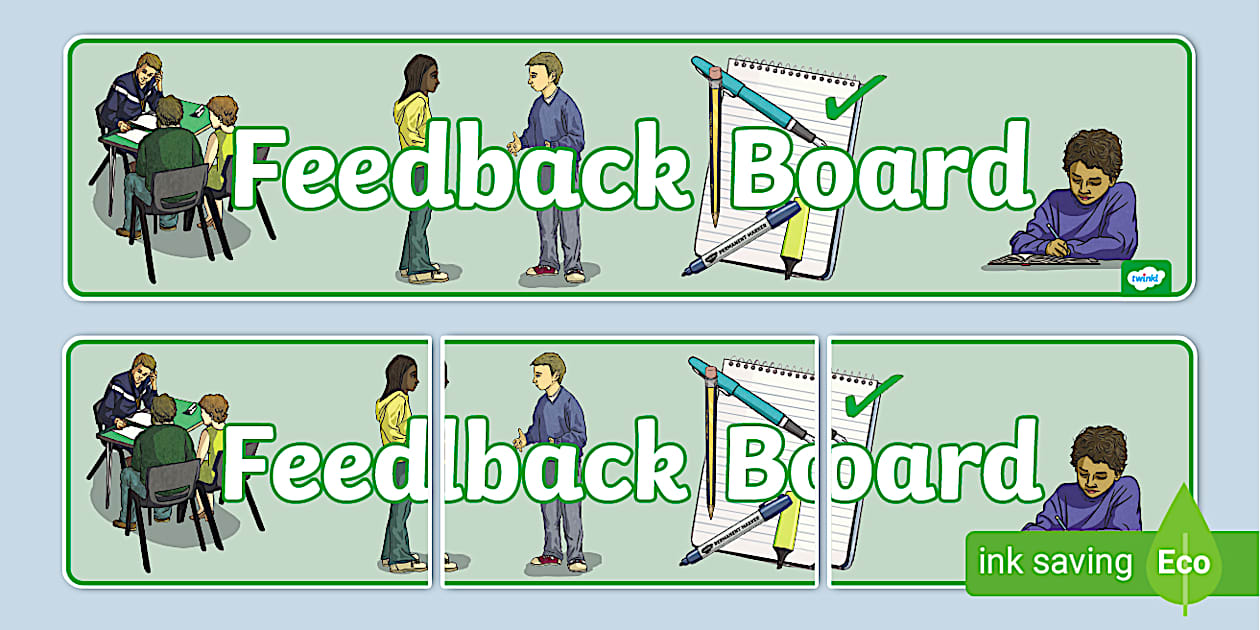 Feedback Board Display Banner (teacher made) - Twinkl