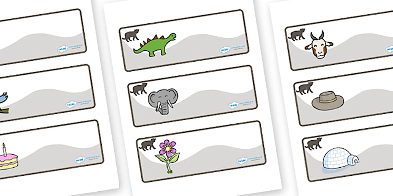 Panther Themed Editable Drawer-Peg-Name Labels - Twinkl