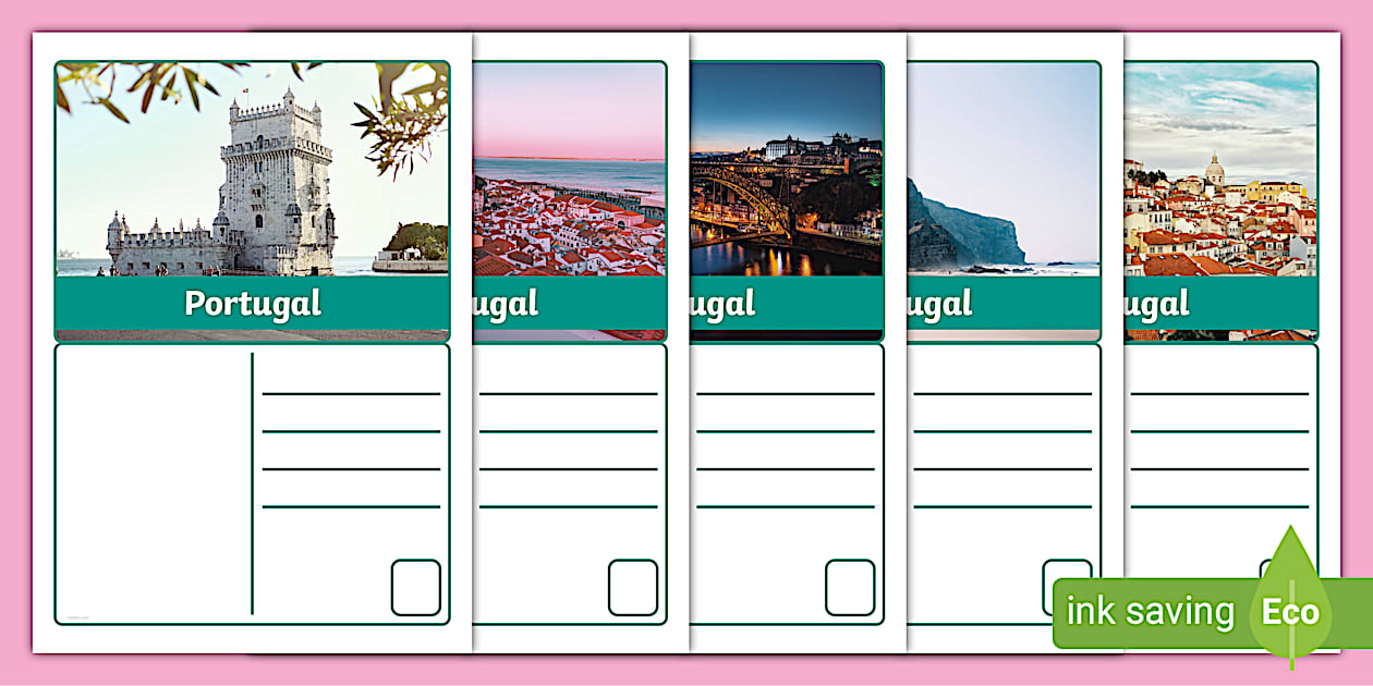 A Pack of Portugal Postcards | Twinkl | KS1| Stationery