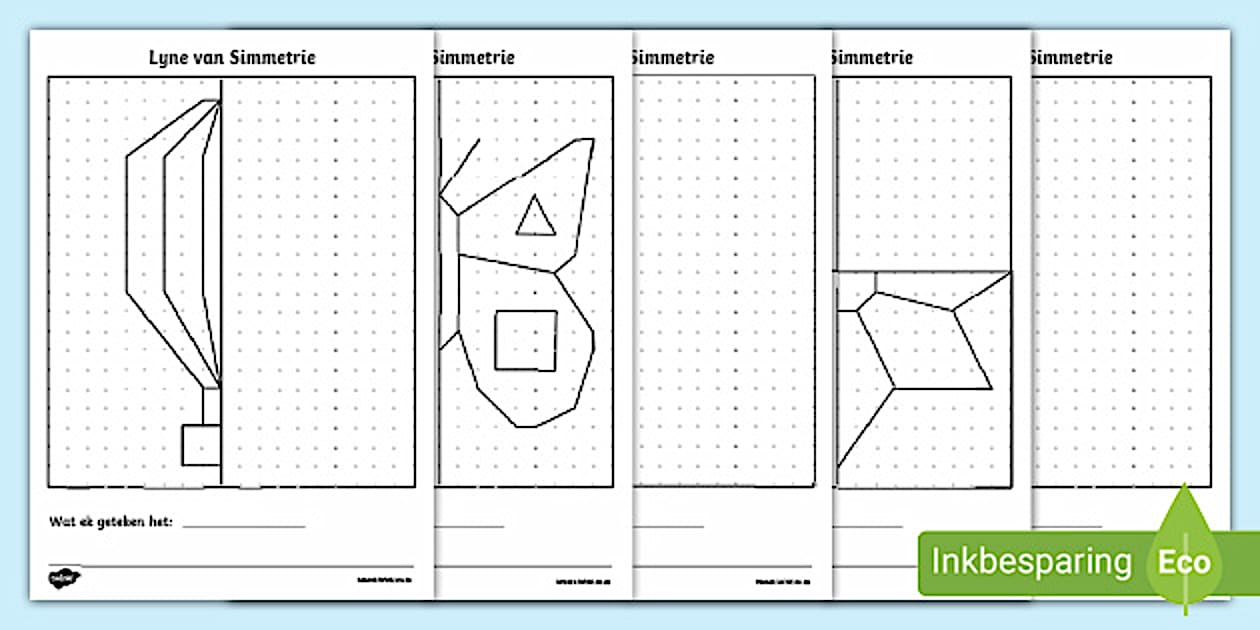 Lyne van Simmetrie Aktiwiteit (teacher made) - Twinkl