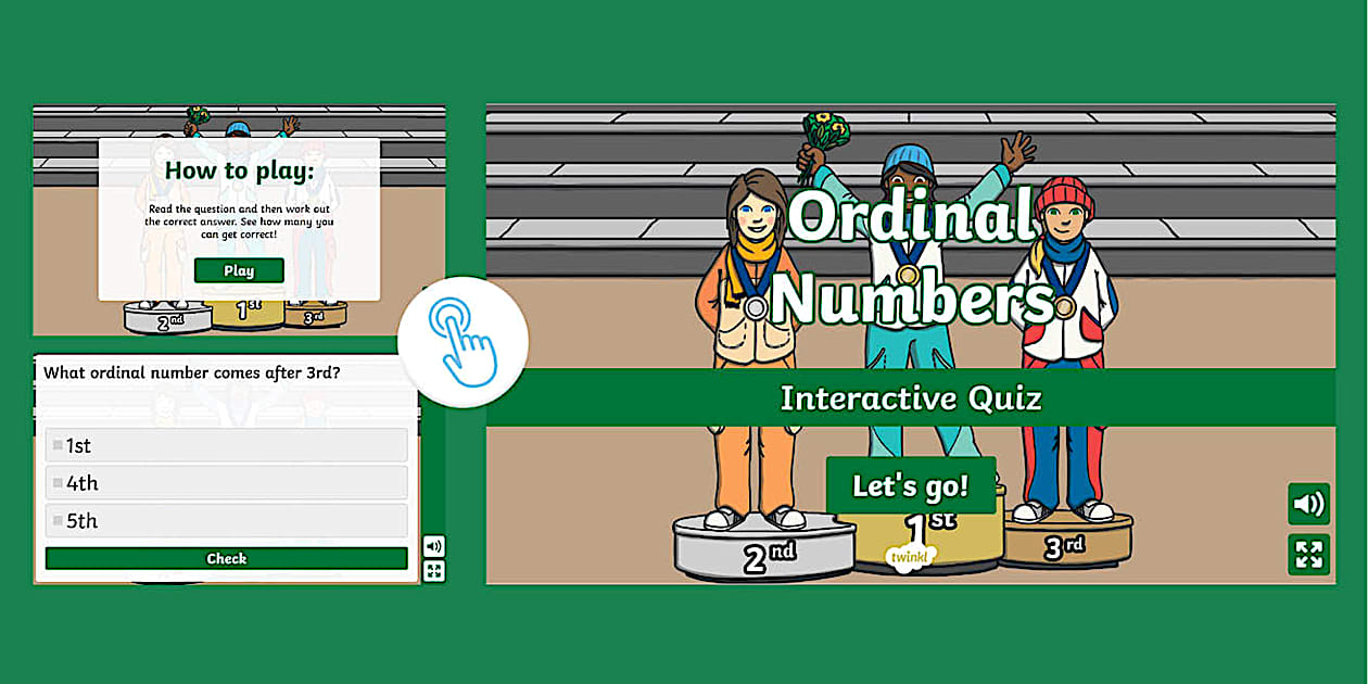 Ordinal Numbers Interactive Sorting Game (teacher made)