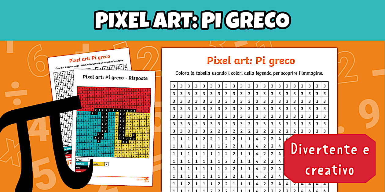 Pixel art: Pi greco
