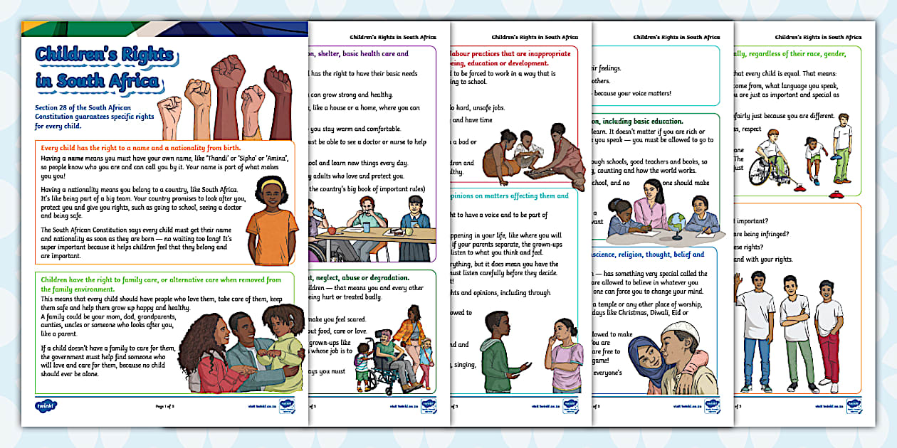 Children's Rights And Responsibilities Grade 4 - Twinkl ZA