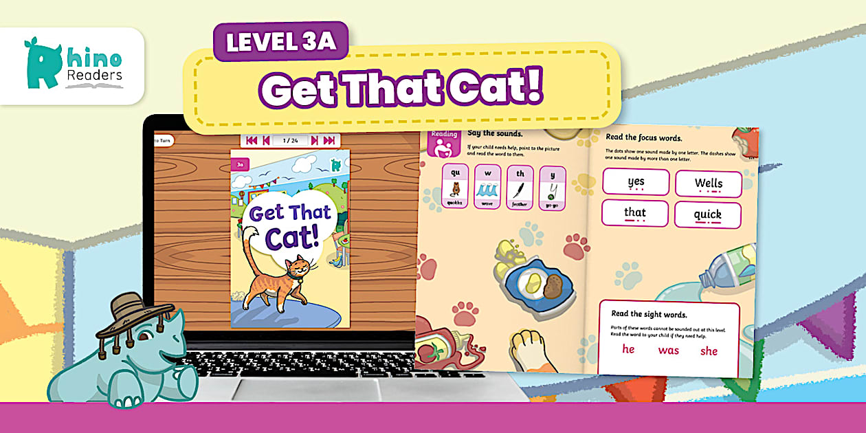 Level 3a Decodable Readers: Get That Cat!