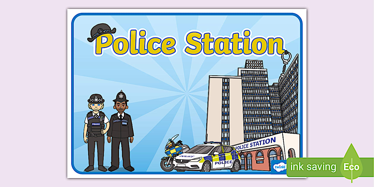 Police Station Display Poster Poster (teacher made) - Twinkl