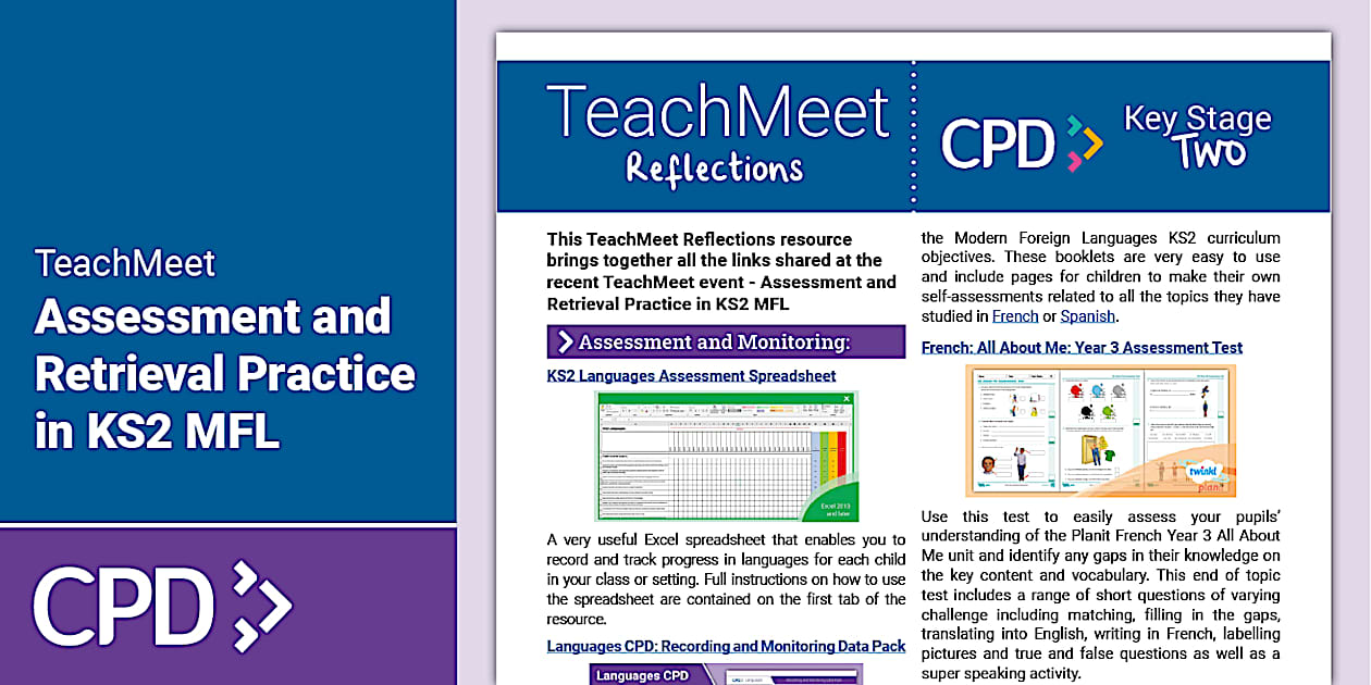 TeachMeet Reflections - Assessment and Retrieval Practice in KS2 MFL