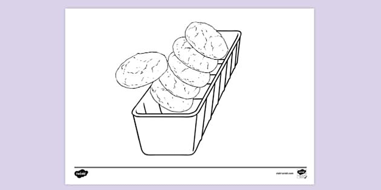 Biscuit Tray Colouring | Colouring Sheets (teacher made)