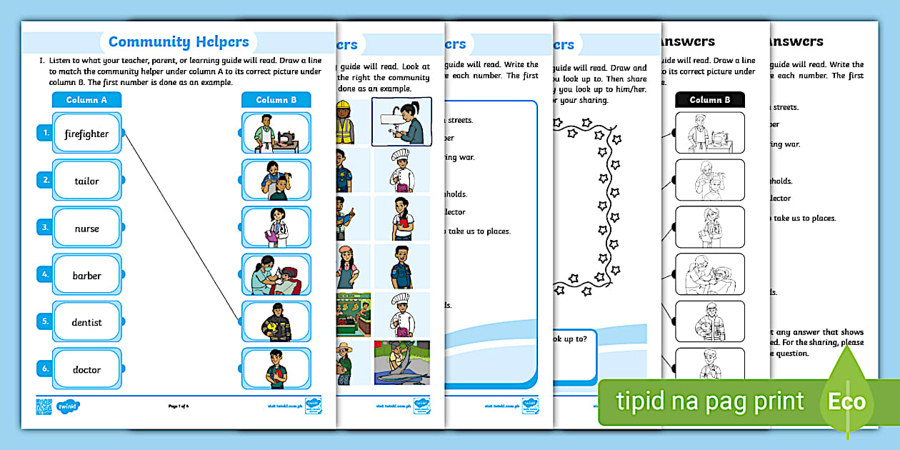 Community Helpers | Kinder | Twinkl