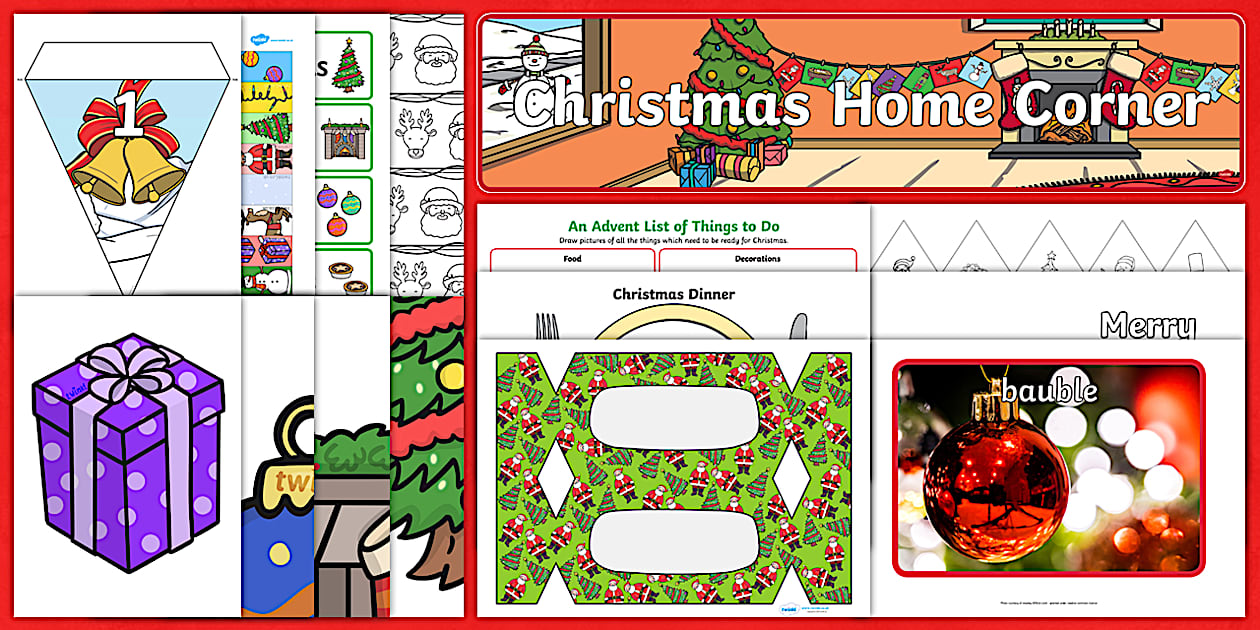 Christmas Home Corner Resource Pack (teacher made) - Twinkl