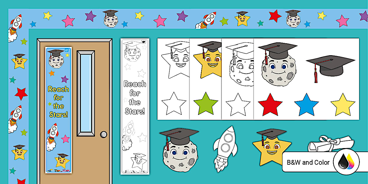 Reach for the Stars! Graduation Door Decorating Pack