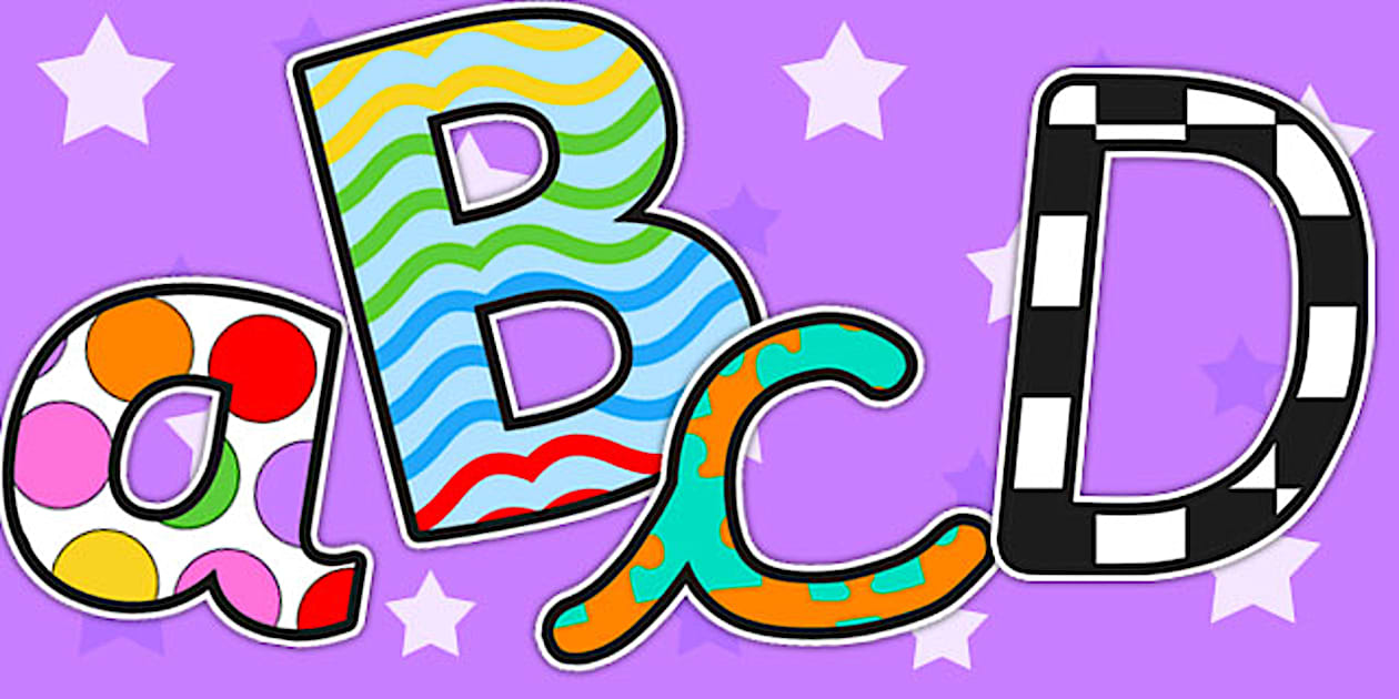 Different Pattern Themed A4 Display Lettering (teacher made)