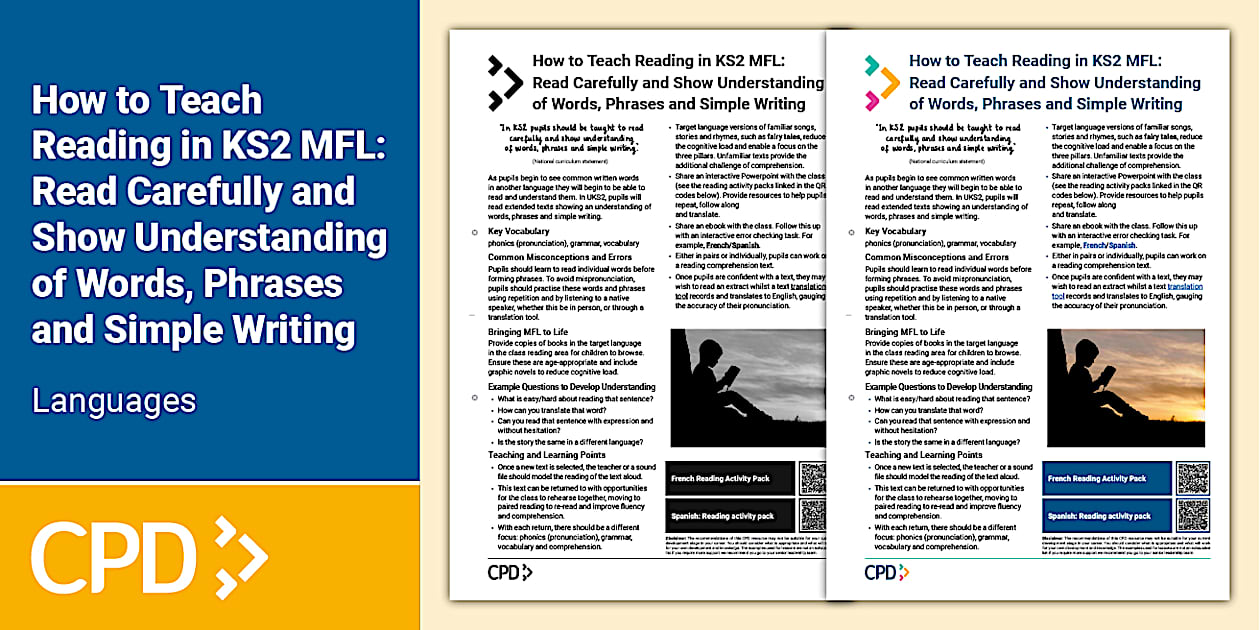 How to Teach Reading in KS2 MFL: Read Carefully and Show Understanding of