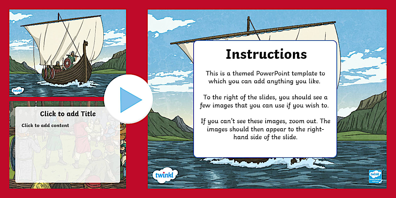 Viking-Themed Editable PowerPoint Background (Teacher-Made)